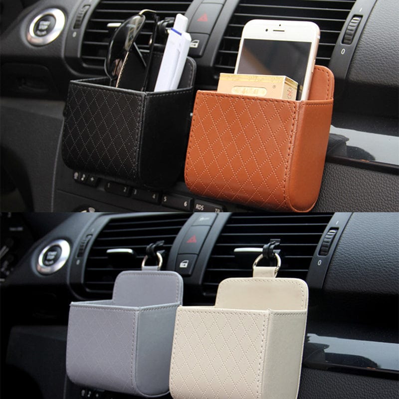 Mini leather car storage bag – chikcar